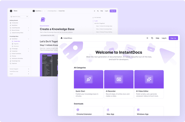 InstantDocs | AI knowledge base software